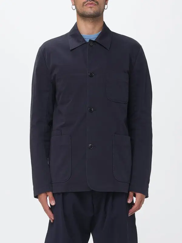 Paul Smith Stretch Cotton Shirt Jacket - Blue