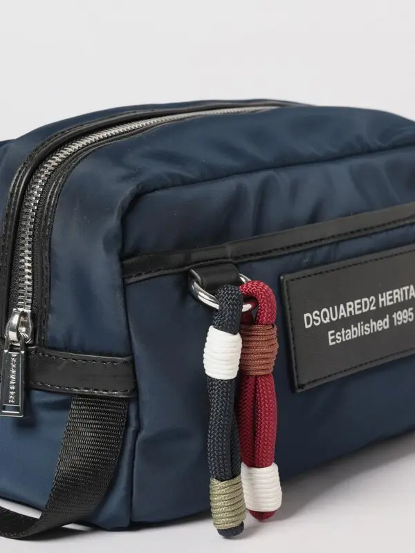 Dsquared2 Nylon Travel Wash Bag With Printed Logo And Handle