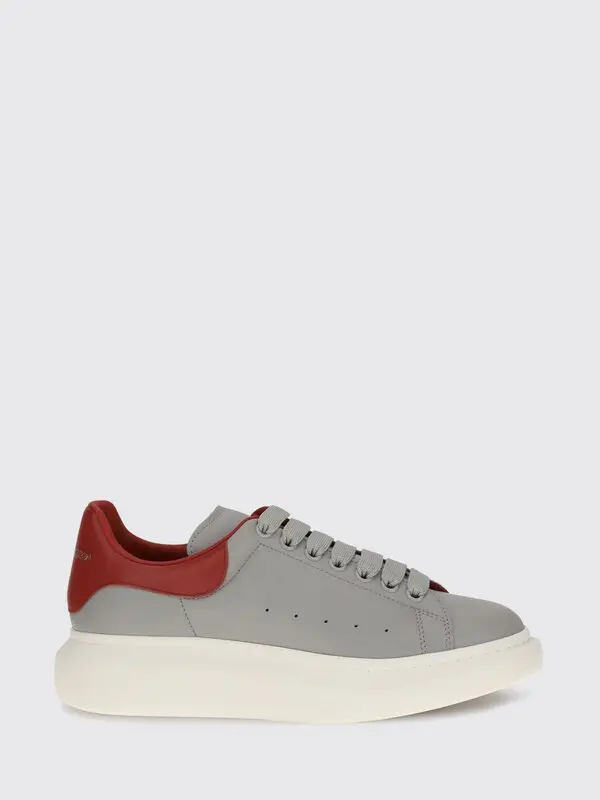 Alexander McQueen Oversize Bicolour Calfskin Trainers - Grey