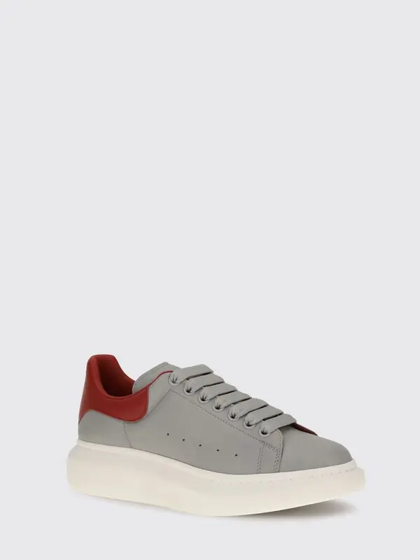 Alexander McQueen Oversize Bicolour Calfskin Trainers - Grey