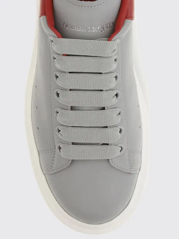 Alexander McQueen Oversize Bicolour Calfskin Trainers - Grey