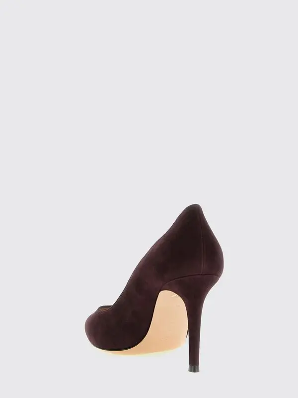 GIANVITO ROSSI Suede Pumps With Stiletto Heel - Burgundy