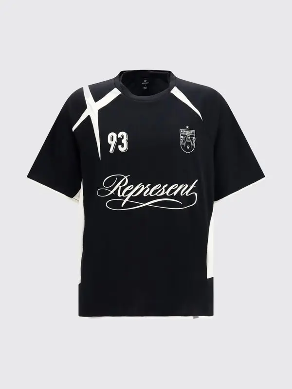 REPRESENT Polyester T-shirt With Contrast Profiles And Logo