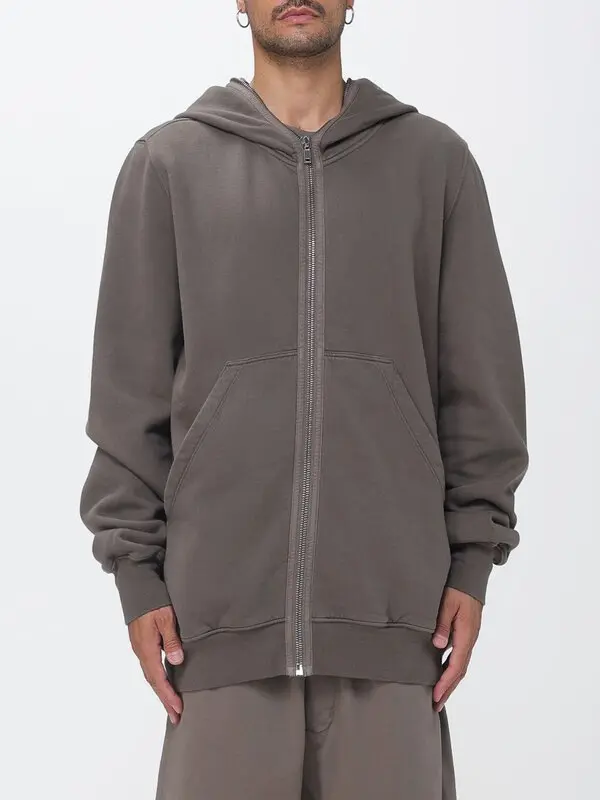 Rick Owens Zip-up Hoodie - Grey
