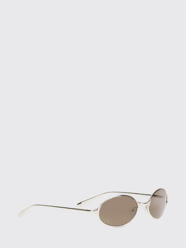 Alexander McQueen Oval Metal Sunglasses - Gold