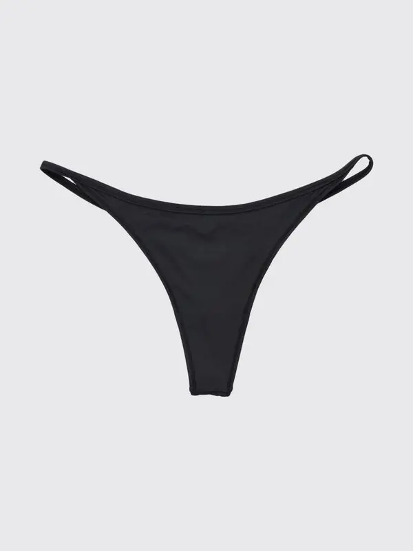 DIESEL® Oval D Logo Low-rise Polyamide Blend Thong - Black