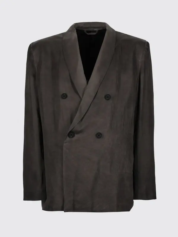 DIESEL® Double-breasted Viscose Blazer With Lapel Collar And Long Sleeves
