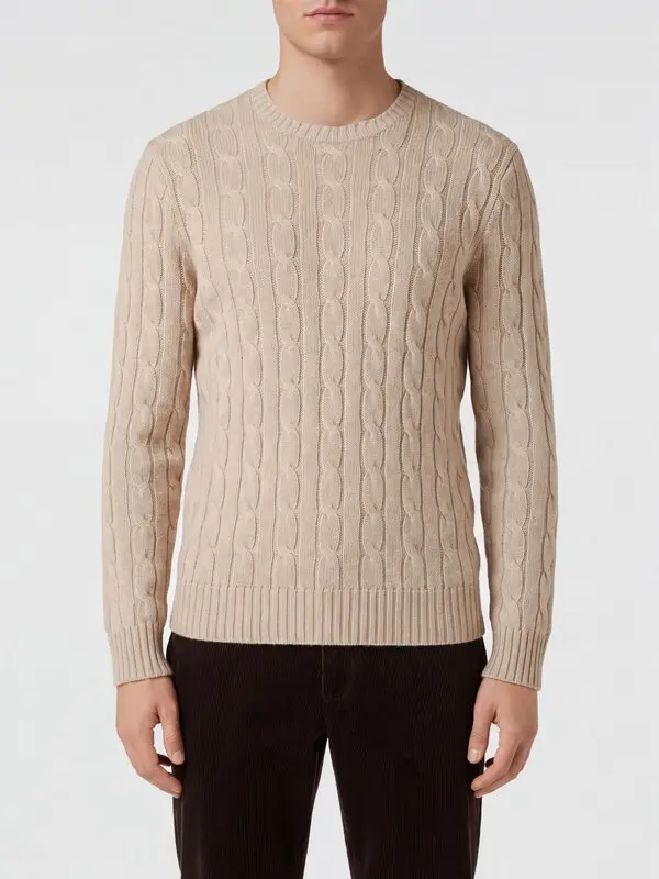 Polo Ralph Lauren 100% Cashmere Cable-knit Crewneck Jumper - Beige