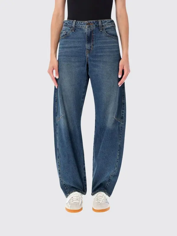 LEVI'S High-waisted Baggy Stretch Denim Jeans - Blue