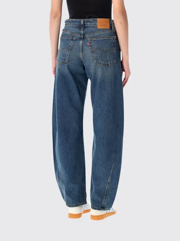 LEVI'S High-waisted Baggy Stretch Denim Jeans - Blue