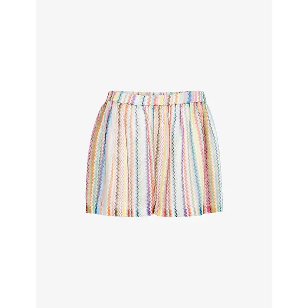 Missoni Elasticated Zig-zag Meshshorts - Multi