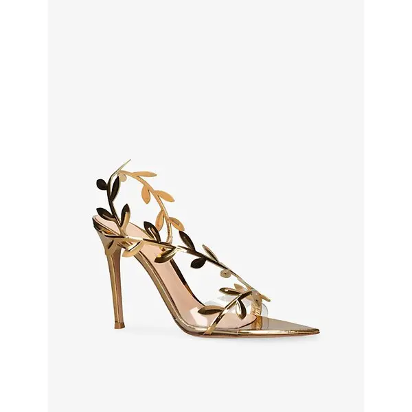 GIANVITO ROSSI Flavia 105 Leather Heeled Sandals