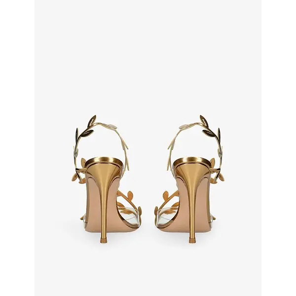 GIANVITO ROSSI Flavia 105 Leather Heeled Sandals