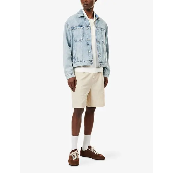 THE COUTURE CLUB Trucker Washed Cotton Denim Jacket