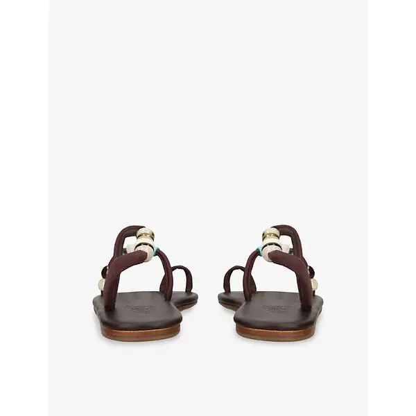 ANCIENT GREEK SANDALS Eleftheria Beads Woven Sandals