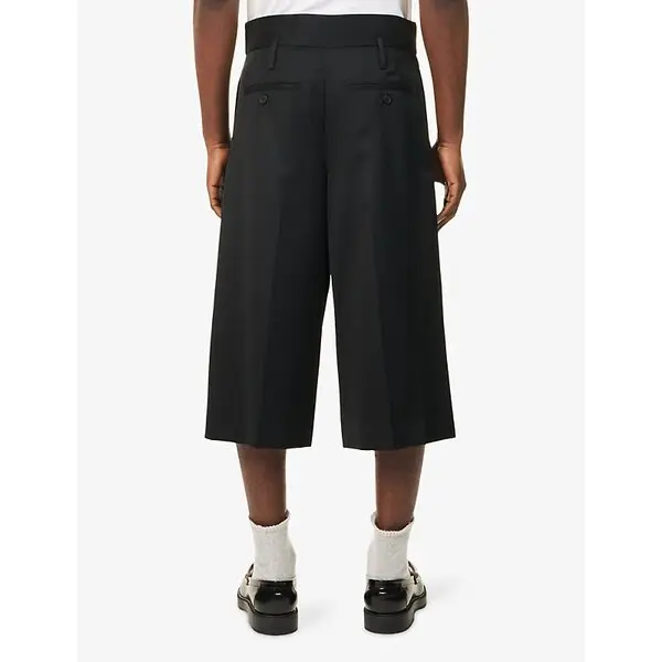 Simone Rocha Wool-blend Wide-leg Shorts