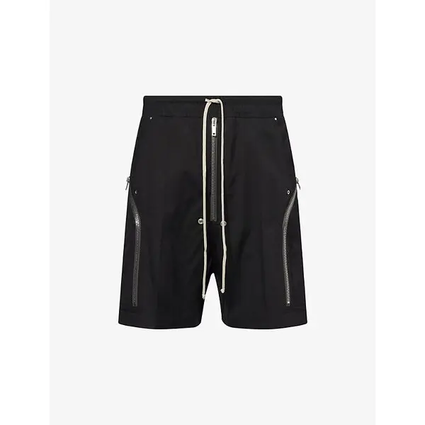 Rick Owens Bela Bauhaus Cotton Shorts - Black