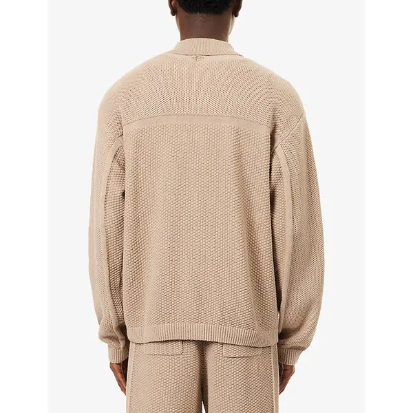 THE COUTURE CLUB Crochet Knitted Cotton Sweatshirt