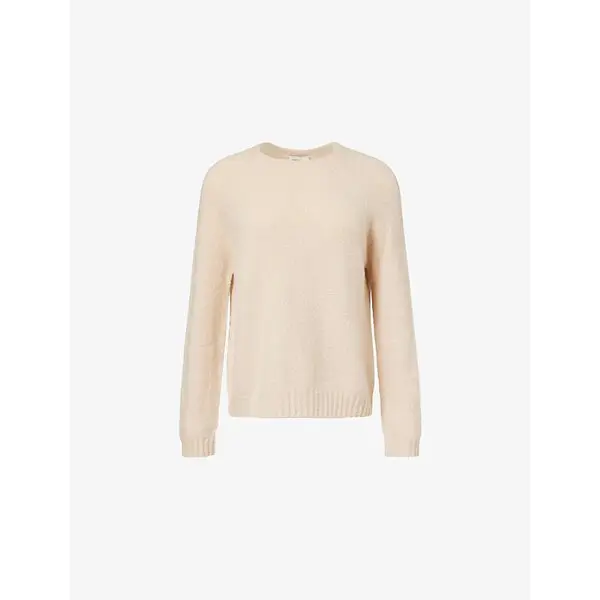 Max Mara Striped Round-neck Knitted Jumper - Sand