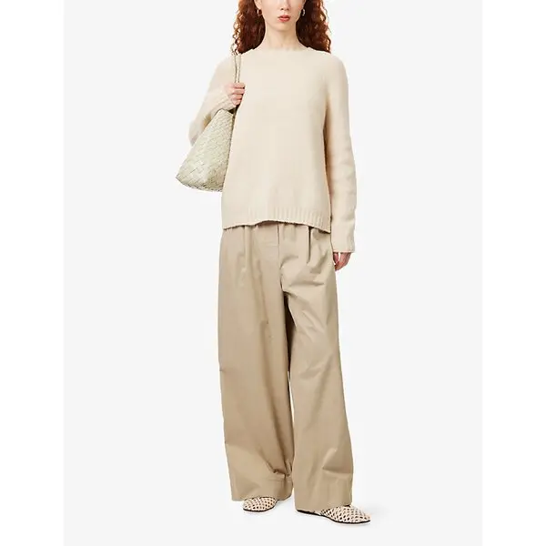 Max Mara Striped Round-neck Knitted Jumper
