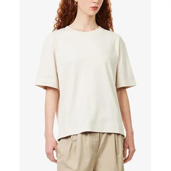 Max Mara Round-neck Relaxed-fit Cotton T-shirt
