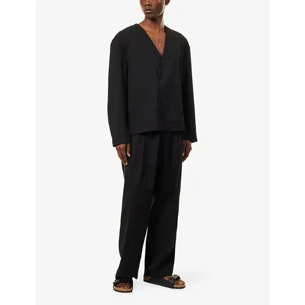 THE COUTURE CLUB Tailored Barrel-leg Woven Trousers