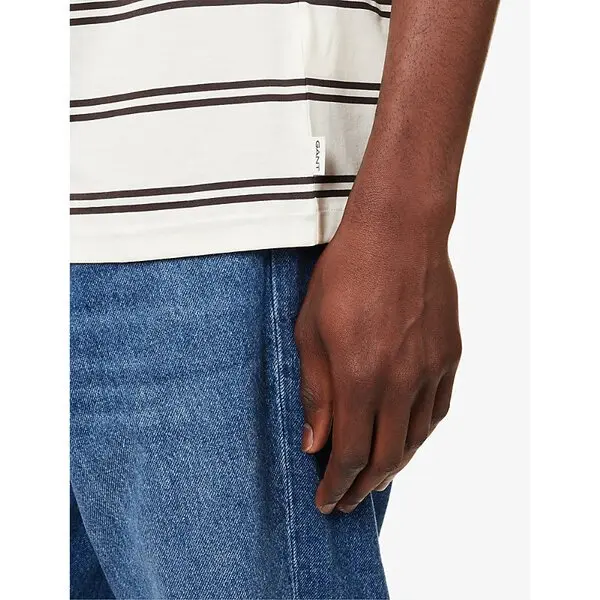 Gant Pima Striped Cotton T-shirt