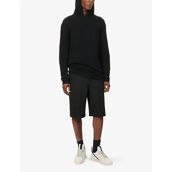 Rick Owens Long-sleeve Cashmere-blend Knit Hoody