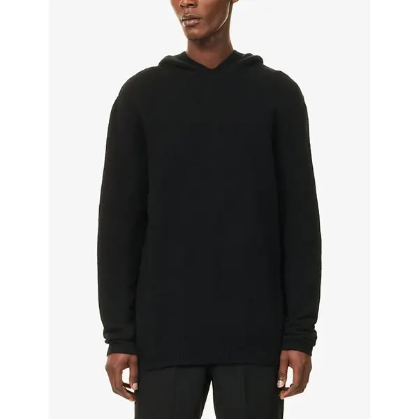 Rick Owens Long-sleeve Cashmere-blend Knit Hoody