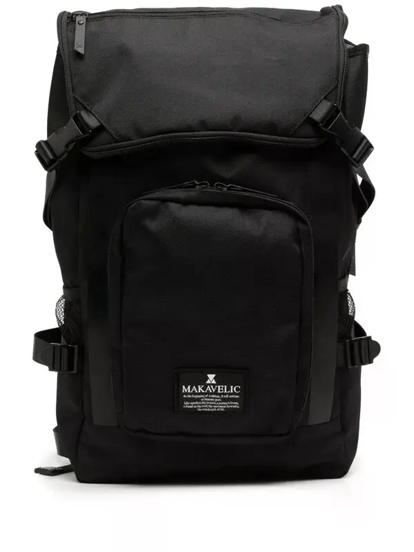 MAKAVELIC Logo Patch Backpack - Black