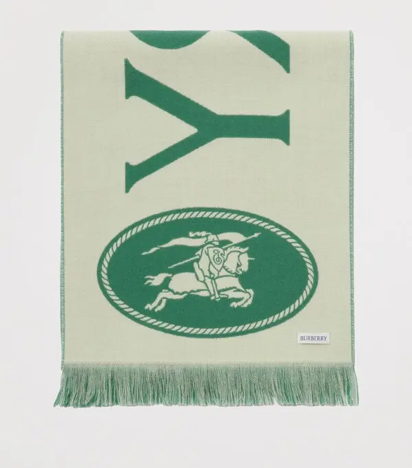 Burberry Wool Logo Scarf