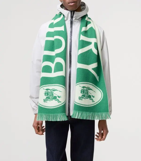 Burberry Wool Logo Scarf
