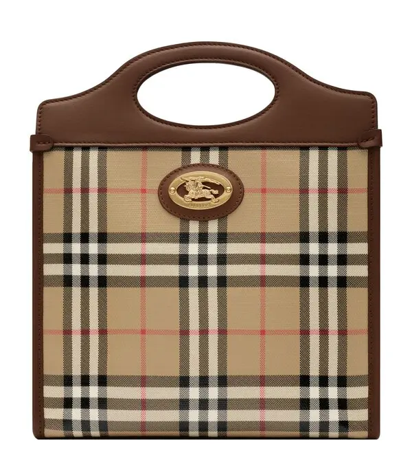 Burberry Small Check Pocket Bag - Beige