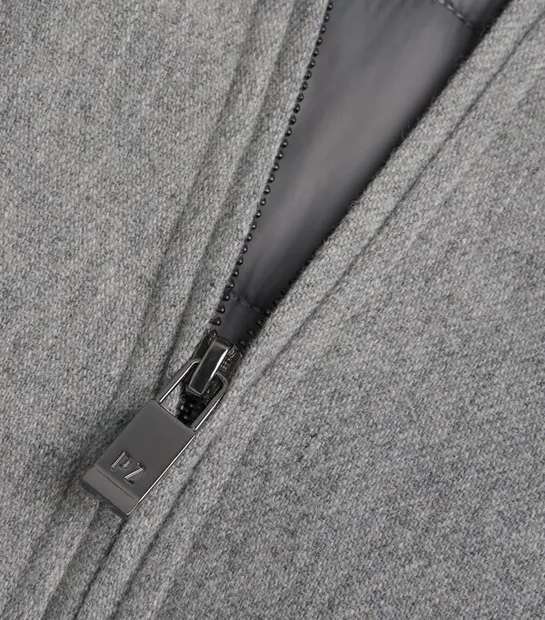 Pal Zileri Wool-blend Padded Bomber Jacket