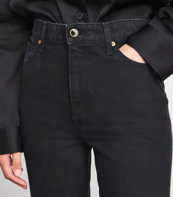 Khaite Danielle High-rise Straight-leg Jeans