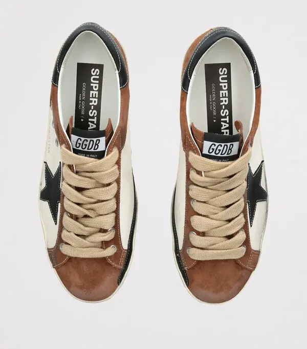 GOLDEN GOOSE Leather And Suede Super Star Sneakers