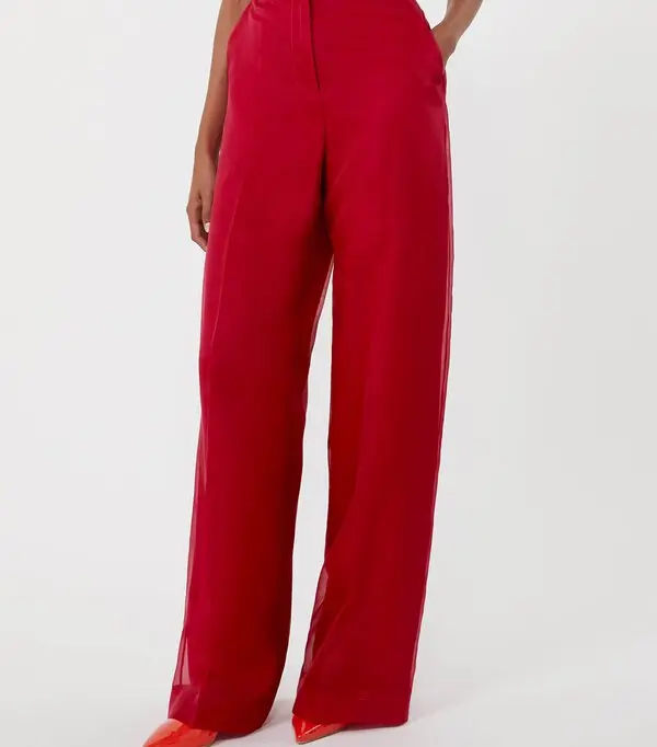 Max Mara Silk Wide-leg Trousers