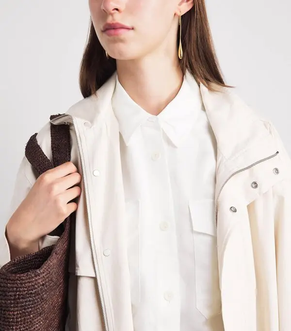ANINE BING Edith Cropped Shirt