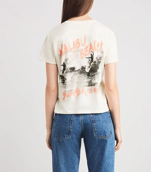 ANINE BING Cotton Logo Shelley T-shirt