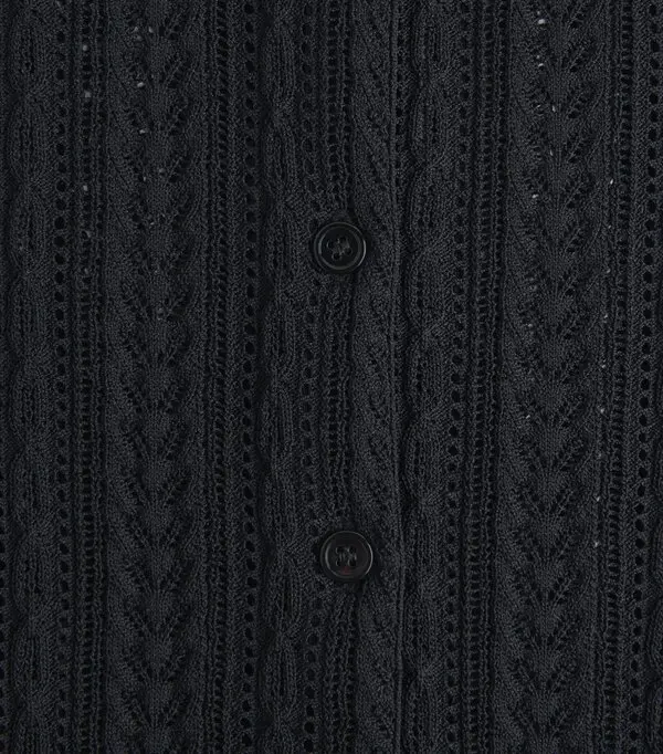 ANINE BING Open-knit Moni Cardigan