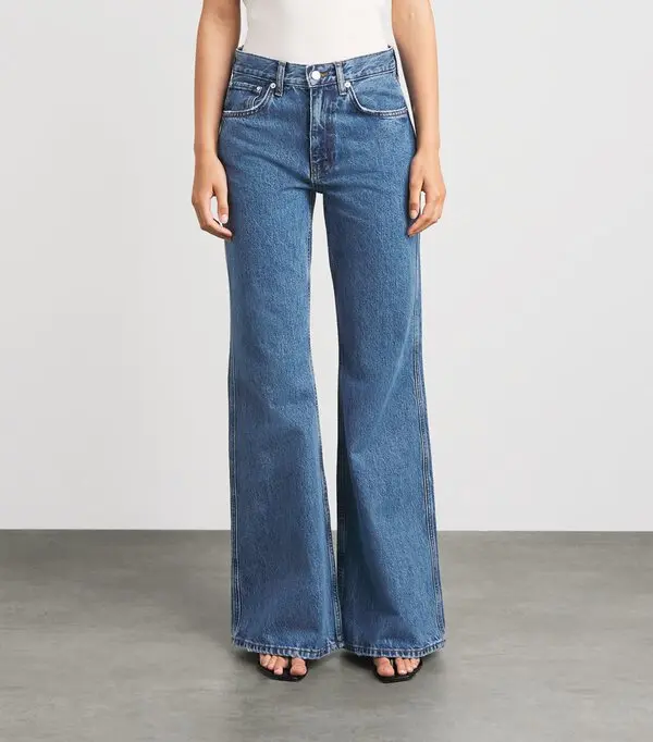 ANINE BING Wyatt High-rise Flared Jeans
