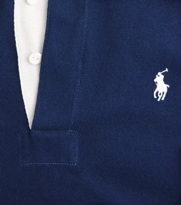Polo Ralph Lauren Cotton Rugby Shirt With Embroidered Pony Logo