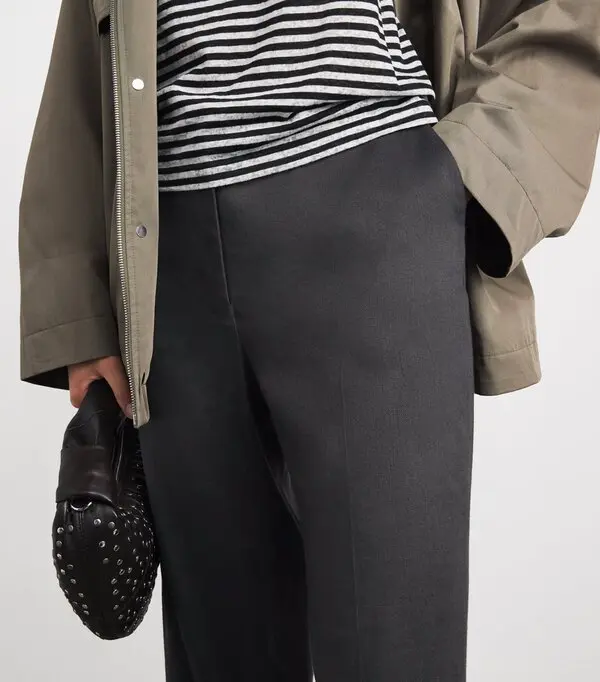 Theory Linen-blend Capri Trousers
