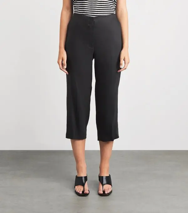 Theory Linen-blend Capri Trousers
