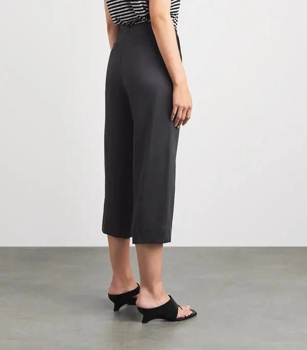 Theory Linen-blend Capri Trousers