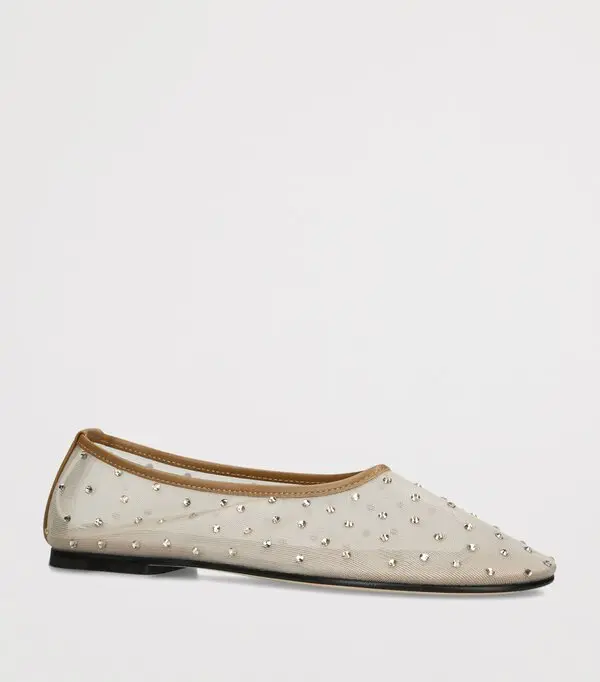 Dear Frances Mesh Embellished Balla Ballet Flats