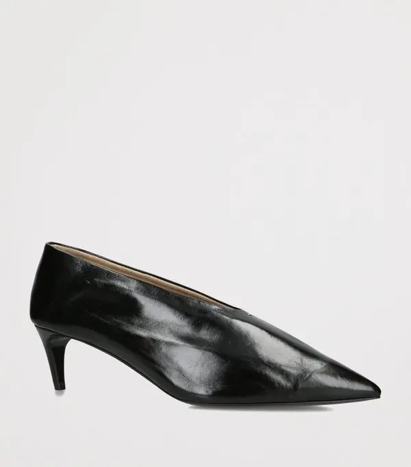 Khaite Leather Miriam Pumps 50