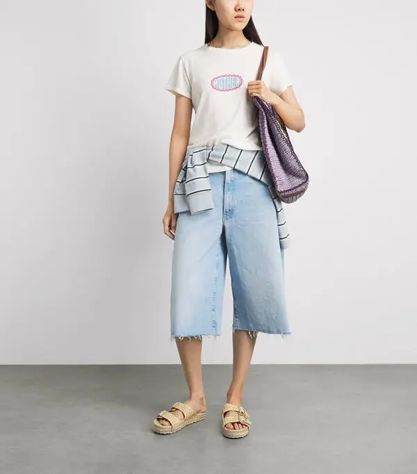 MOTHER The Whole Lot Zip Fray Shorts
