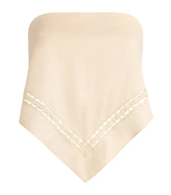 Simkhai Linen-hemp Lahni Top - Beige
