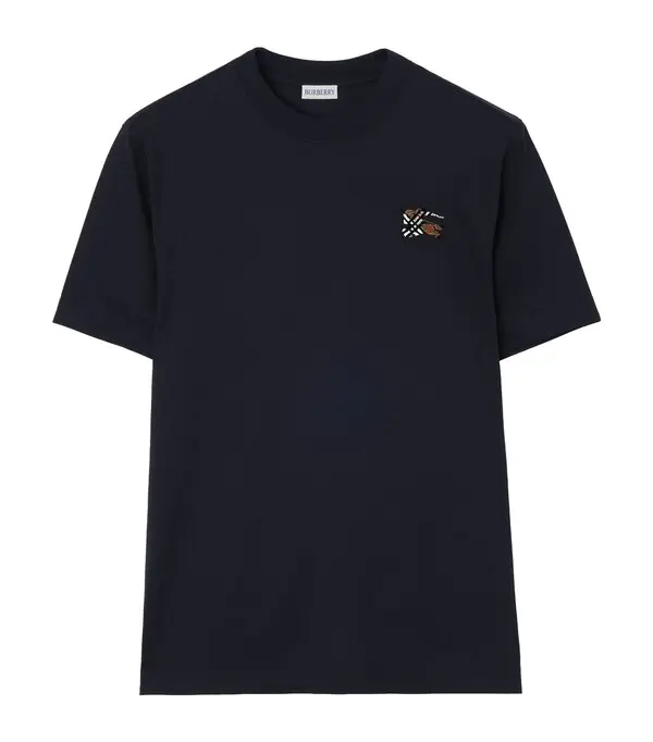 Burberry Tufted Ekd T-shirt - Navy